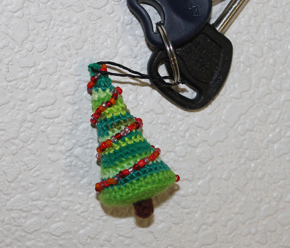 Christmas tree keychain