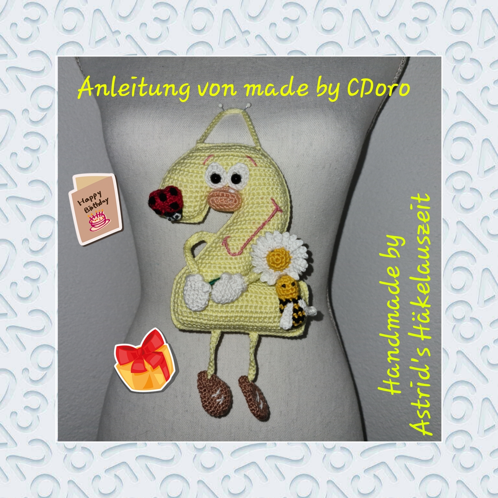 Handarbeiten | Foto - Häkelanleitung großer Xl Schlenker Hase Emil 50 ...