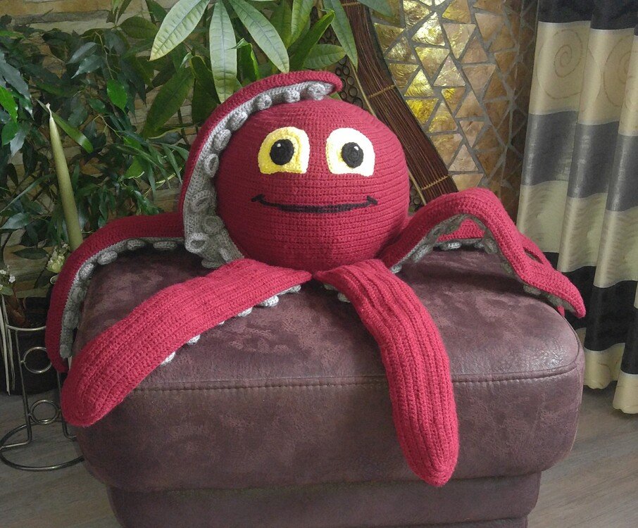 Handarbeiten | Foto - PDF Häkelanleitung Amigurumi Anleitung Krake Oki Oktopus Tintenfisch ...