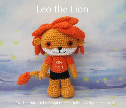 Leo the Lion, Amigurumi Crochet Pattern