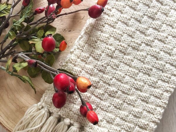 Wollschal selber stricken – Flechtmuster