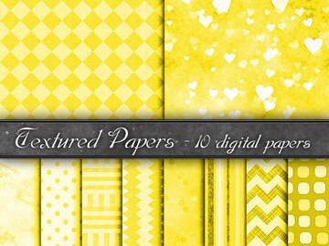 Digital Paper, backgrounds yellow