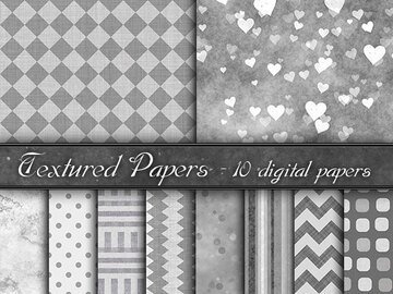 Digital Paper, backgrounds gray