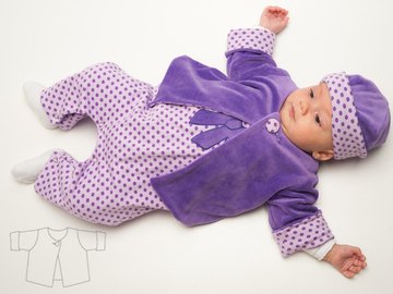 Schnittmuster Baby Shirt & Baby Strampler - inkl. Nähanleitung