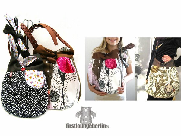 Kiki & Coco Umhängetasche Beutel Wendetasche Tasche Shopper 2 Kombi E-Books