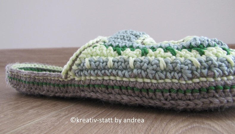 Slippers - Clogs - Pantolette, all sizes, for beginners, crochet pattern