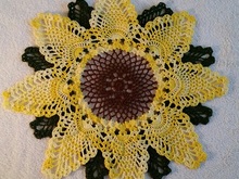 crochet pattern saucer, table runner "Mandala"