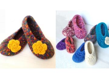 Pattern "Felted slippers "Family"