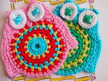 Owl Coaster crochet pattern