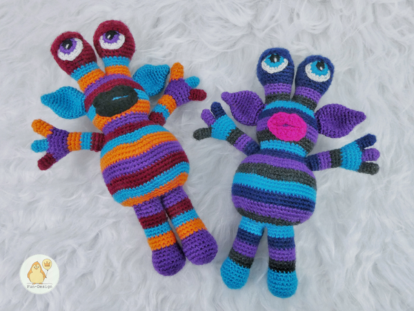 Monster Karl(a), Häkelanleitung