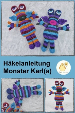 Monster Karl(a), Häkelanleitung