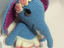 Crochet Pattern Elfi the elephant XXL