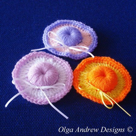 Decorative hat -- pin cushion crochet pattern 028