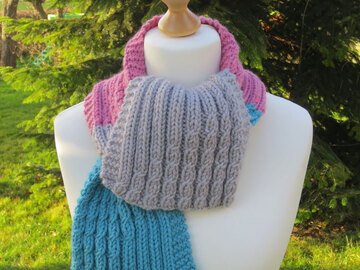 Kindermütze stricken // Kinderloop stricken