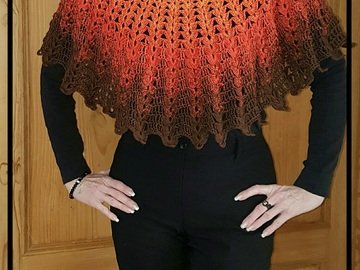 Ponchito häkeln // kurzen Poncho häkeln