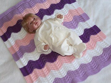 Babydecke stricken /// Sternenmuster stricken