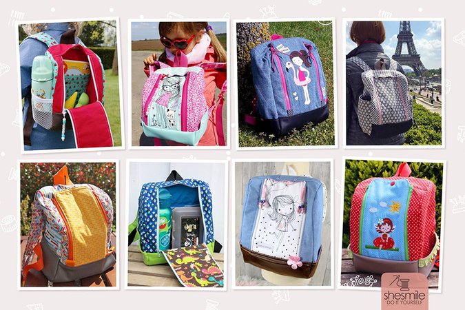 Rucksack "KlapPack" (Nähanleitung und Schnittmuster in 2 Größen)