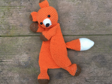 Amigurumi Doll Fox Lovey Crochet Pattern Crochet Toy