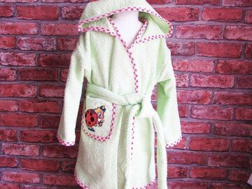 Bathrobe hood girl boy children kids dressing gown robe, baby toddler ...