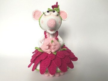 Wiesel Seppl, im Weihnachts-Outfit. (Komplett-Set) Häkelanleitung