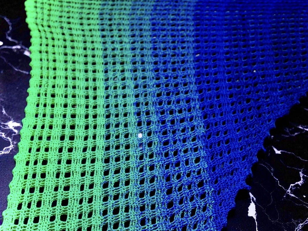 Triangular Scarf Window View - Crochet Pattern