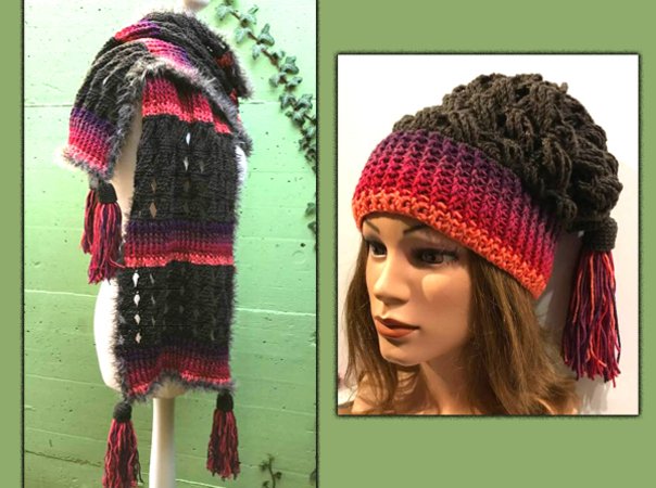 SparSet -STOLA & BEANIE "PUKKA"