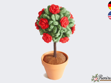 Crochet pattern Rose Tree