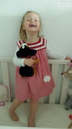Kleidchen "Heidi" Gr. 68-80 und 86-92, häkeln und nähen