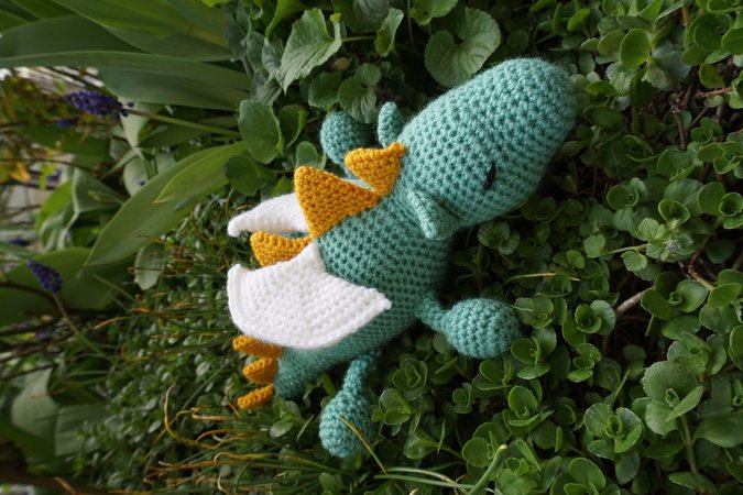 Create Your Own Sleeping Dragon Luca with this Crochet Pattern