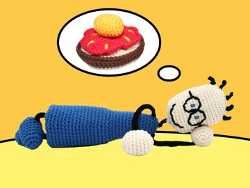 TOM & The Slice of Bread with Strawberry Jam and Honey - Crochet Pattern