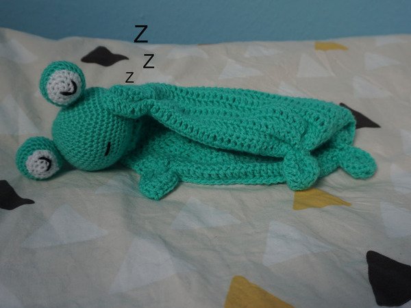 Crochet Pattern Cuddle Cloth Frog Quaki!