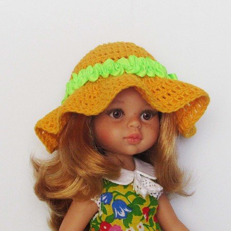 Doll hat crochet pattern