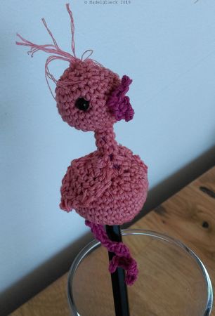 Bleistift-Topper "Lustiger Vogel" - schnell gehäkelt zu Einschulung ...