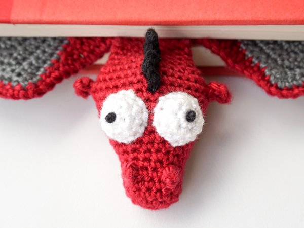 Amigurumi Crochet Dragon Bookmark