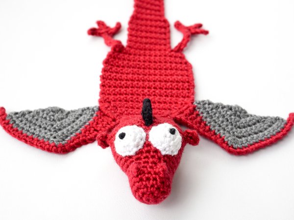 Amigurumi Crochet Dragon Bookmark