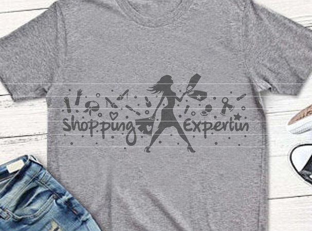Shopping Expertin Plotterdatei SVG DXF FCM