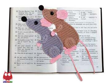 mousE-Bookmark crochet pattern