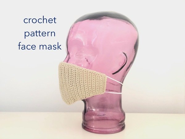 crochet pattern face mask - not a medical product
