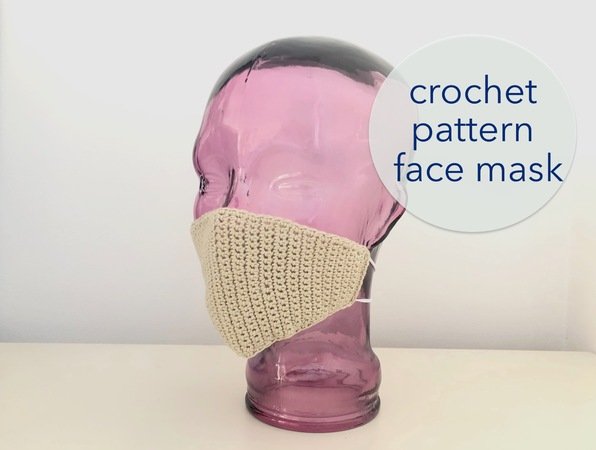 crochet pattern face mask - not a medical product