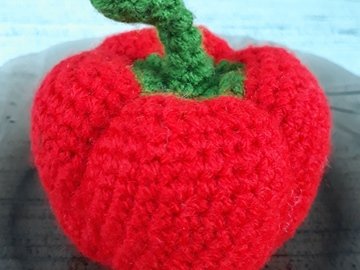 Apples and worms - Crochet pattern