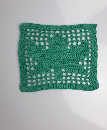 Pattern Marple Leaf Filet Crochet granny Square
