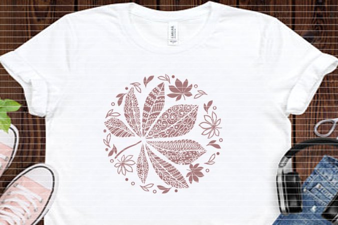 Blätter Deco Plotterdatei SVG DXF FCM