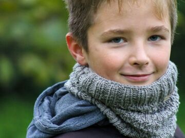 Strickanleitung Kinder Rundschal Loop Schal von 5 bis 10 Jahren