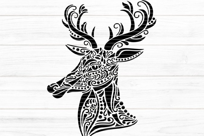 Plotterdatei SVG DXF Hirsch