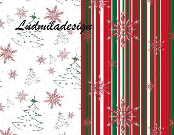 Seamless paper, Red and green Christmas