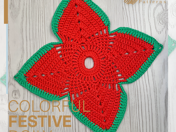 Pattern Colorful Triangular Doily