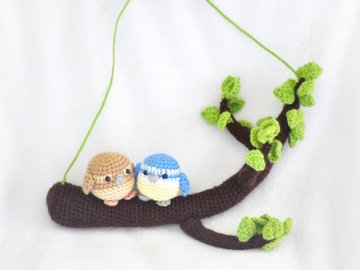 Bird House. Crochet pattern