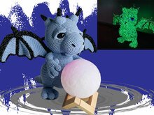 Drache häkeln - grün++wunderbar beeindruckend