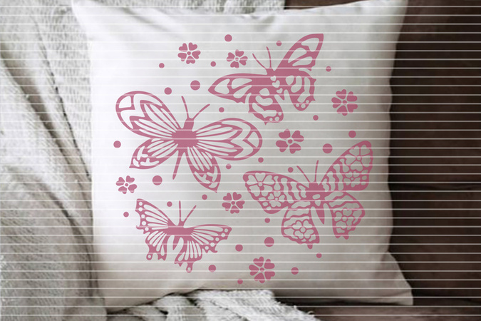 4 Deko Schmetterlinge Plotterdatei SVG DXF FCM