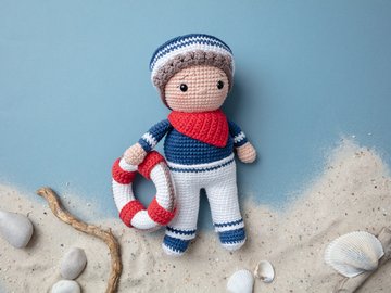 Häkelanleitung Kleines Lebkuchenmännchen